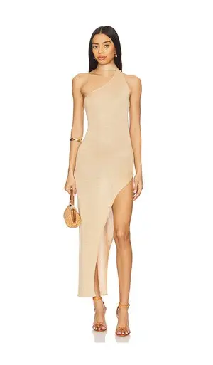 FLOOK THE LABEL Leyana One-shoulder Midi Dress