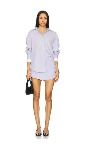 Line & Dot Maxin Striped Shirt - Lavender