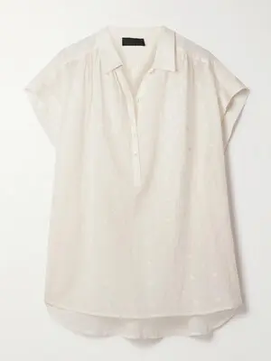 NILI LOTAN Normandy Embroidered Blouse