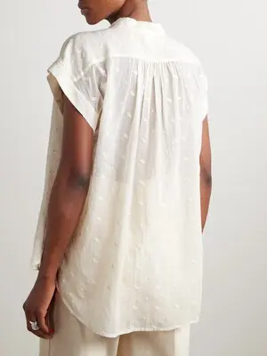 NILI LOTAN Normandy Embroidered Blouse