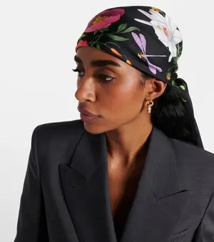 Gucci Flora Silk Twill Scarf