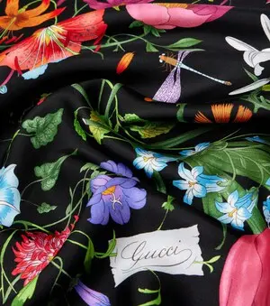 Gucci Flora Silk Twill Scarf