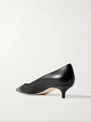 JIMMY CHOO Amelia 30 Leather Pumps - Black