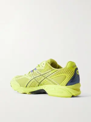 Asics Gel-nimbus 10.1 Metallic Rubber-trimmed Mesh Sneakers - Yellow