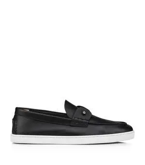 CHRISTIAN LOUBOUTIN Chambeliboat Leather Loafers - Black