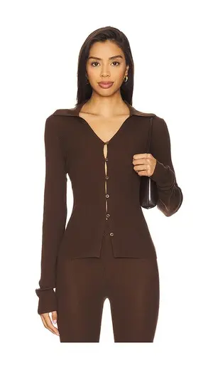 EAVES Ribbed Knit Cardigan