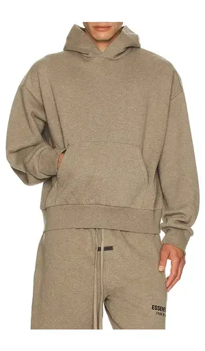 Fear Of God Classic Fit Fleece Hoodie - Neutral