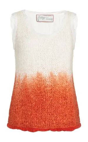 Bottega Veneta Lightweight Wool Silk Overdye Knit Tank Top - Multi