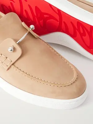 CHRISTIAN LOUBOUTIN Chambeliboat Suede Loafers