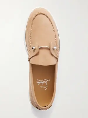 CHRISTIAN LOUBOUTIN Chambeliboat Suede Loafers