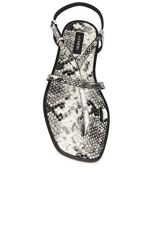 A.emery Remly Flat Sandal - Eggshell Snake