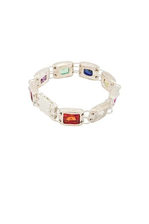 BLEUE BURNHAM Rose Bracelet In Sterling Silver With Crystals