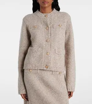 Jardin Des Orangers Cashmere-blend Cardigan With Button Fastening And Side Pockets - Beige