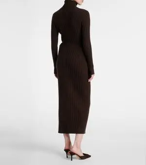 Jardin Des Orangers Ribbed-knit Cashmere Maxi Skirt