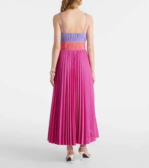 Simkhai Pleated Midi Dress - Multicoloured