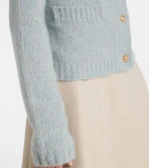 Jardin Des Orangers Cashmere-blend Cardigan - Blue