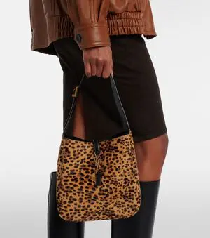 Saint Laurent Le 5 A 7 Small Shoulder Bag - Brown
