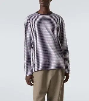 Sunspel Striped Cotton T-shirt - Multicoloured