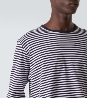 Sunspel Striped Cotton T-shirt - Multicoloured