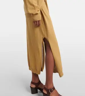 LEMAIRE Trompe-l'oeil Cotton Midi Dress