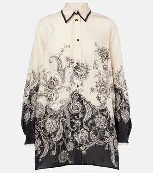 Zimmermann Rhiannon Paisley Silk Shirt