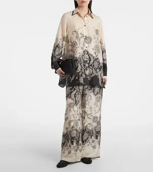 Zimmermann Rhiannon Paisley Silk Shirt