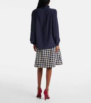 Valentino Garavani Ruffled Silk Crepe De Chine Blouse