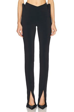 MUGLER Split Hem Trousers - Black