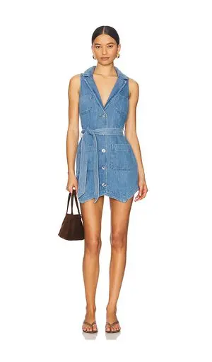 Show Me Your Mumu Fairfield Vest Dress - Blue