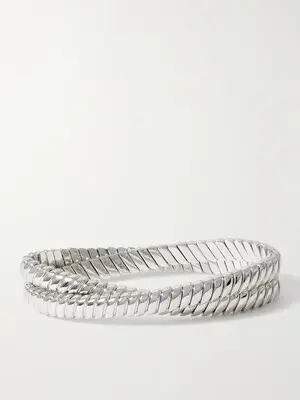 ROXANNE ASSOULIN Double Cobra' Sterling Bracelet - Silver