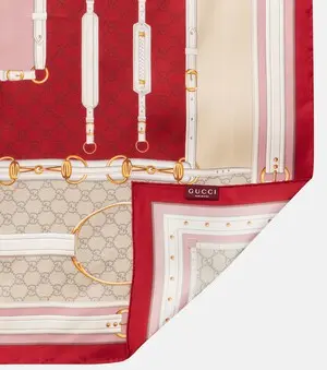 Gucci New Majo Silk Twill Scarf - Multicoloured