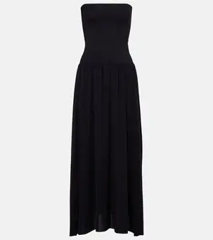 ERES Oda Pleated Bustier Dress - Black