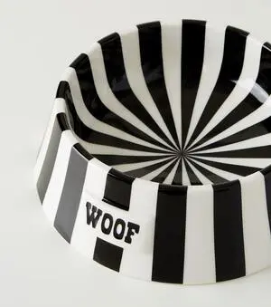 Jonathan Adler Vice Woof Porcelain Pet Bowl