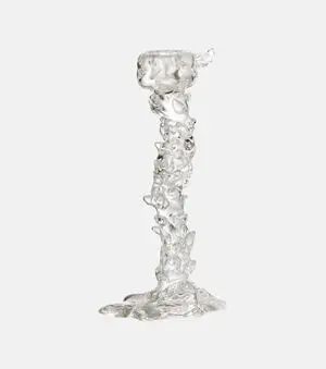 POLSPOTTEN Drip Large Glass Candle Holder By Pascal Smelik Transparent