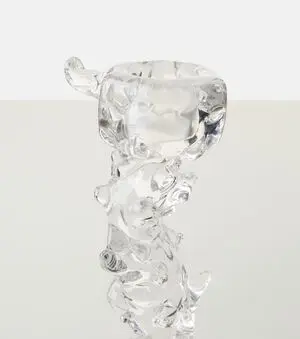 POLSPOTTEN Drip Large Glass Candle Holder Pascal Smelik - Transparent