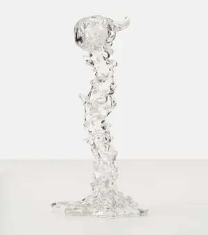 POLSPOTTEN Drip Large Glass Candle Holder Pascal Smelik - Transparent