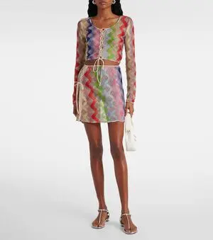 Missoni Zigzag Crochet Miniskirt