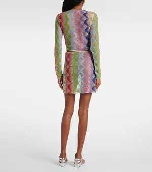 Missoni Zigzag Crochet Miniskirt