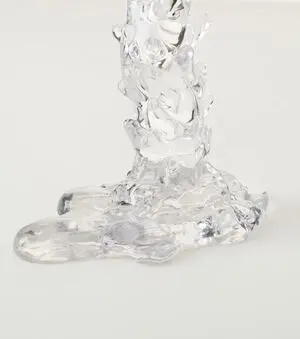 POLSPOTTEN Drip Small Glass Candle Holder Pascal Smelik - Transparent
