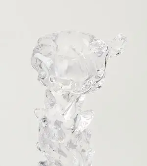 POLSPOTTEN Drip Small Glass Candle Holder Pascal Smelik - Transparent