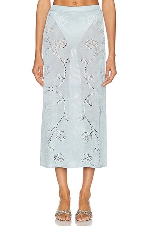 Calle Del Mar Ivy Knit Midi Skirt