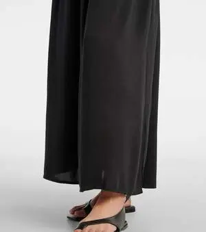 Faithfull The Brand Hedy Strapless Linen Maxi Dress - Black