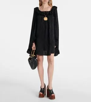 Chloé Jacquard Silk Mini Dress