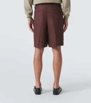 Loro Piana Joetsu Linen Bermuda Shorts