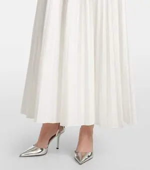 Simkhai Arie Strapless Cotton-blend Midi Dress - White