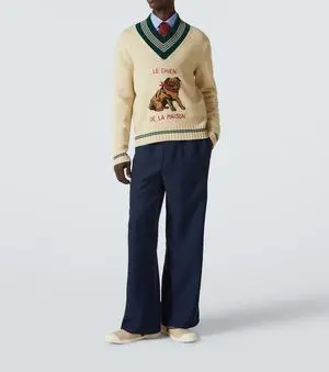 Valentino Garavani Wool Jacquard Sweater - Neutrals