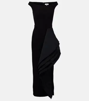 Safiyaa Bree Draped Midi Dress
