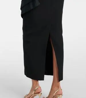 Safiyaa Bree Draped Midi Dress