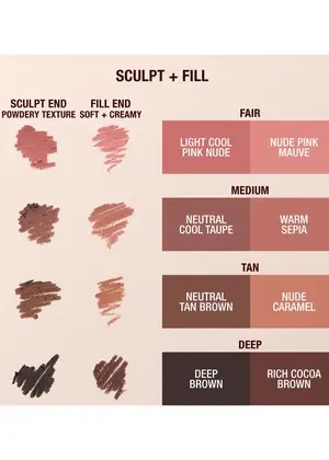 Charlotte Tilbury Lip Cheat Contour Duo - Tan