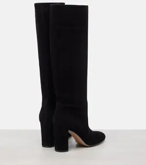 GIANVITO ROSSI Suede Knee-high Boots - Black